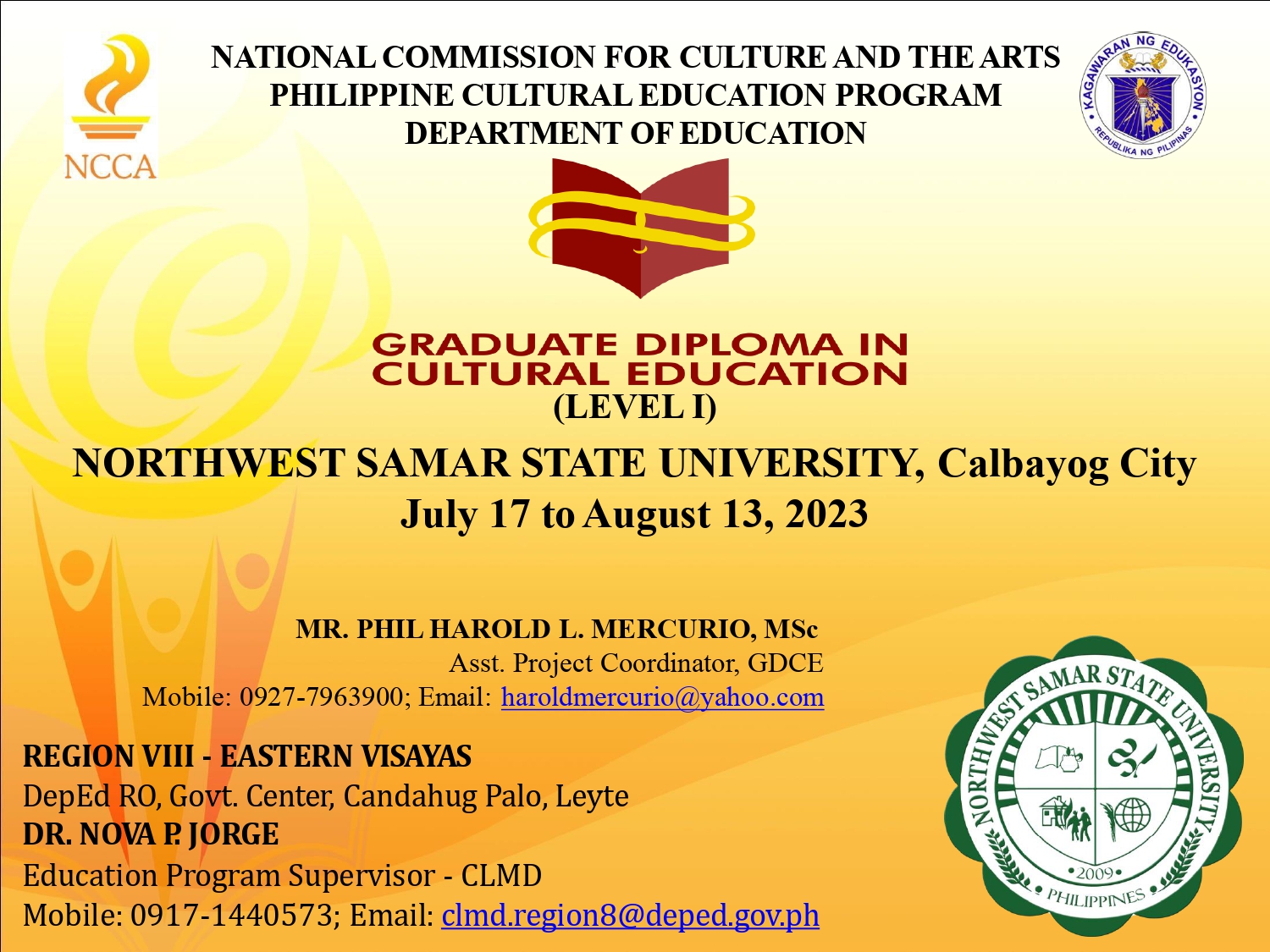 Culture Based Higher Education Programs – CulturEd: Philippine Cultural ...