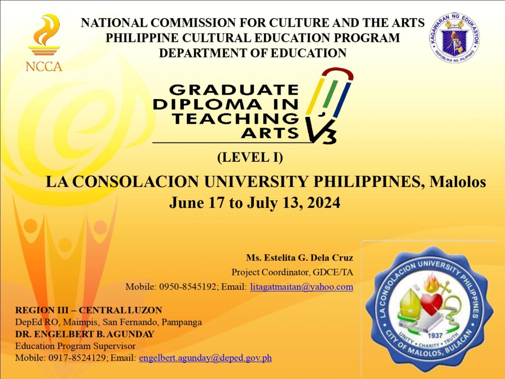 Culture Based Higher Education Programs – CulturEd: Philippine Cultural ...